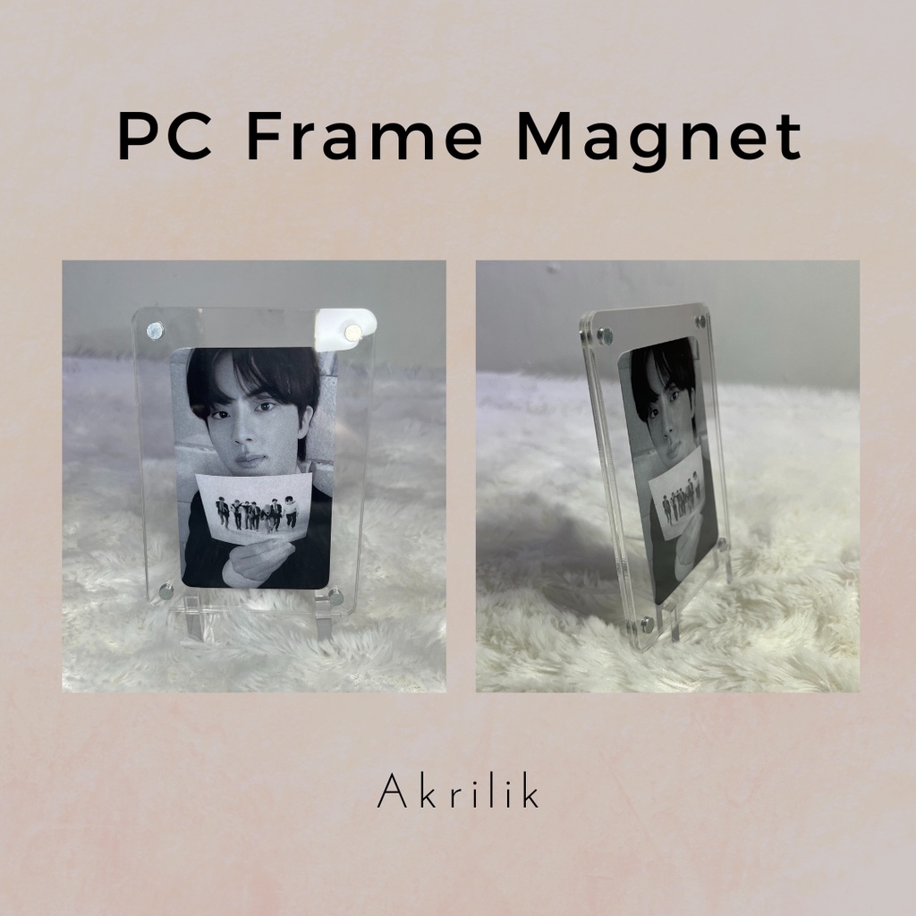 Acrylic MAGNET PHOTOCARD FRAME | Photocard Frame Size 2R | Free STANDEE ...