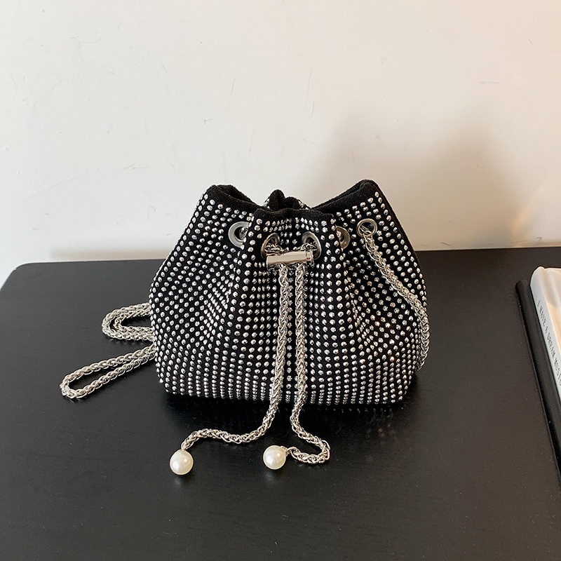 New Style Bright Diamond Handbag Female Fashion Trendy Chain Shoulder ...