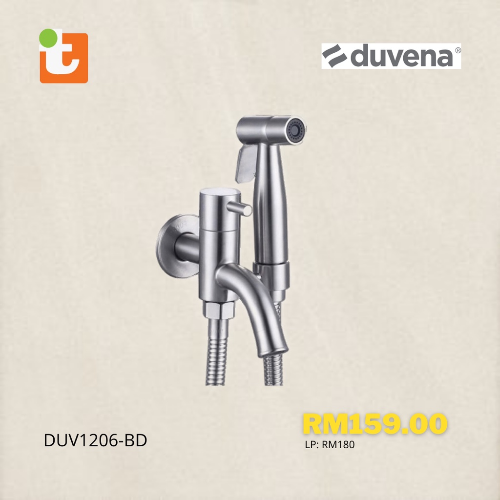 [Itoli Ceramic] DUVENA STAINLESS STEEL BIDET SET C/W TAP DUV 1206-BD | Shopee Malaysia