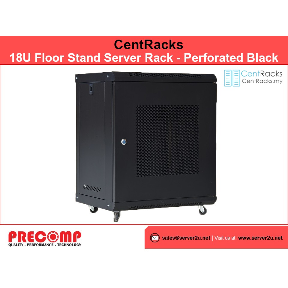 CentRacks 18U (60cm x 85cm x 60cm) Floor Stand Server Rack (CM18UB600F/CP18UB600F) | Shopee Malaysia