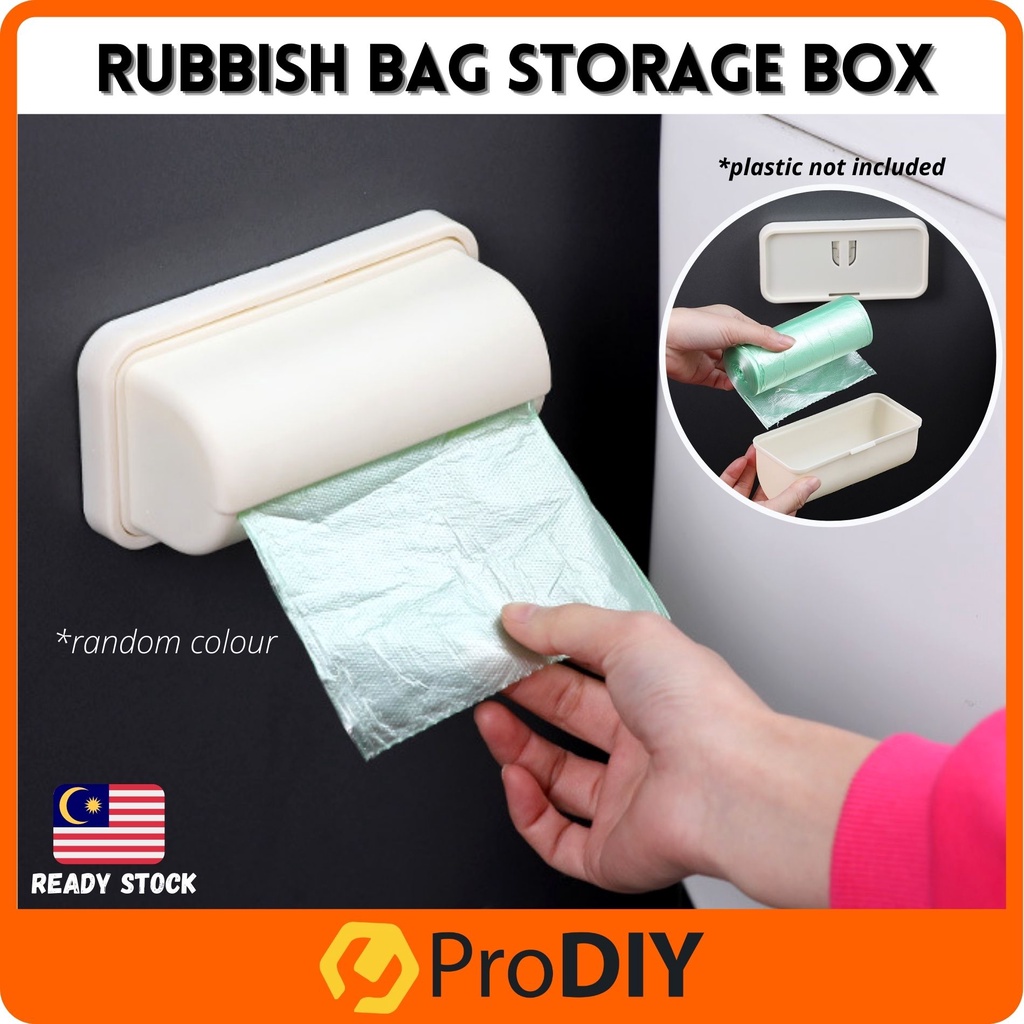 Wall Mounting Garbage Rubbish Bag Container Storage Box Multi-purpose ...