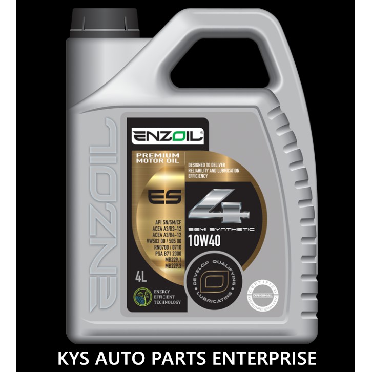 ENZOIL ENGINE OIL 10W40 SEMI SYNTHETIC # PROTON BLM/FLX,GEN2,PERSONA ...