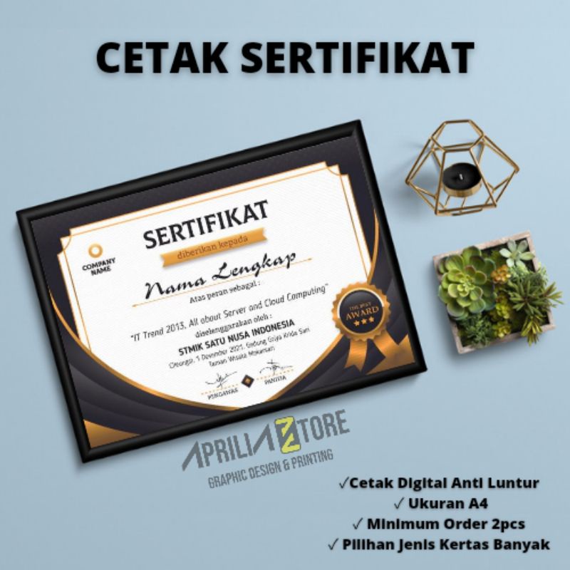 Print A4 Custom Express Certificate Charter | Shopee Malaysia