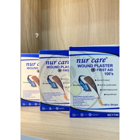 NUR CARE WOUND PLASTER FIRST AID (100 pcs) | Shopee Malaysia