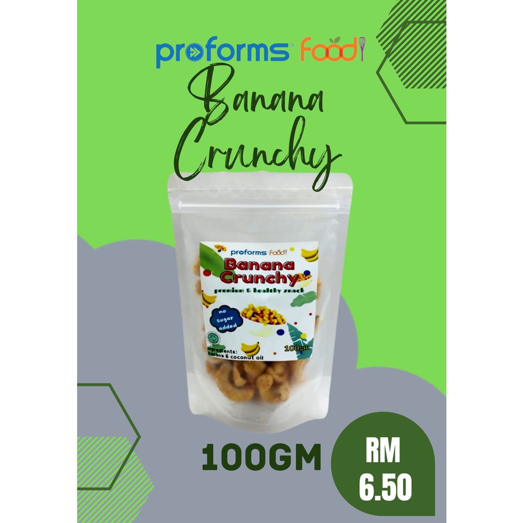 BANANA CRUNCHY/BANANA CHIP NO SUGAR GLUTEN FREE | Shopee Malaysia