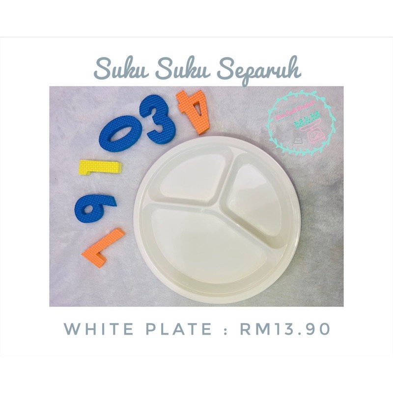 Pinggan Suku Suku Separuh Pinggan Diet Pinggan DSSS Portion Plate ...