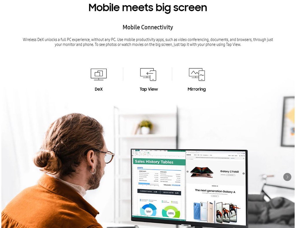 SAMSUNG 32" M7 SMART MONITOR (4K/UHD/Flat/VA/3840X2160)/32" M5 LS32DM500EEXXS (FHD/1920X1080/4MS ...