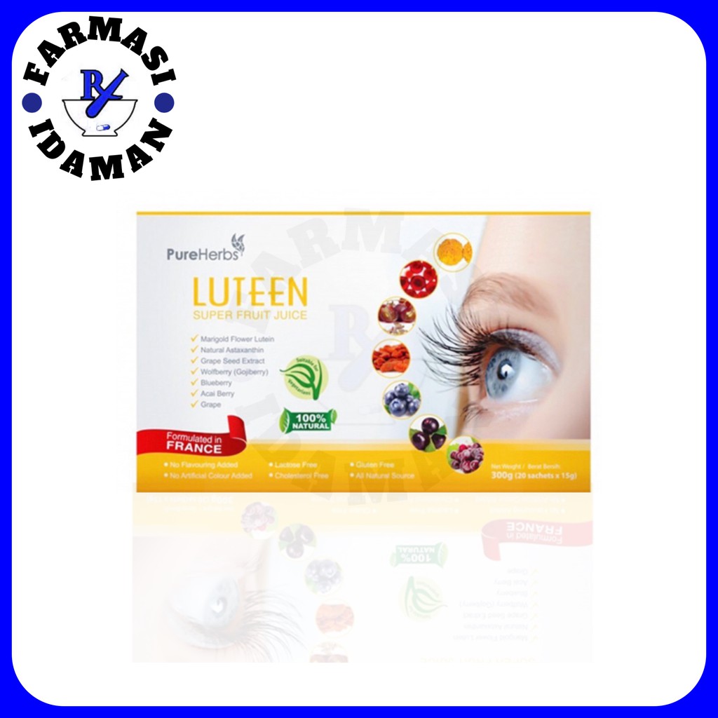 [PureHerbs] Luteen Super Fruit Juice 300g (20's x 15g) | Shopee Malaysia