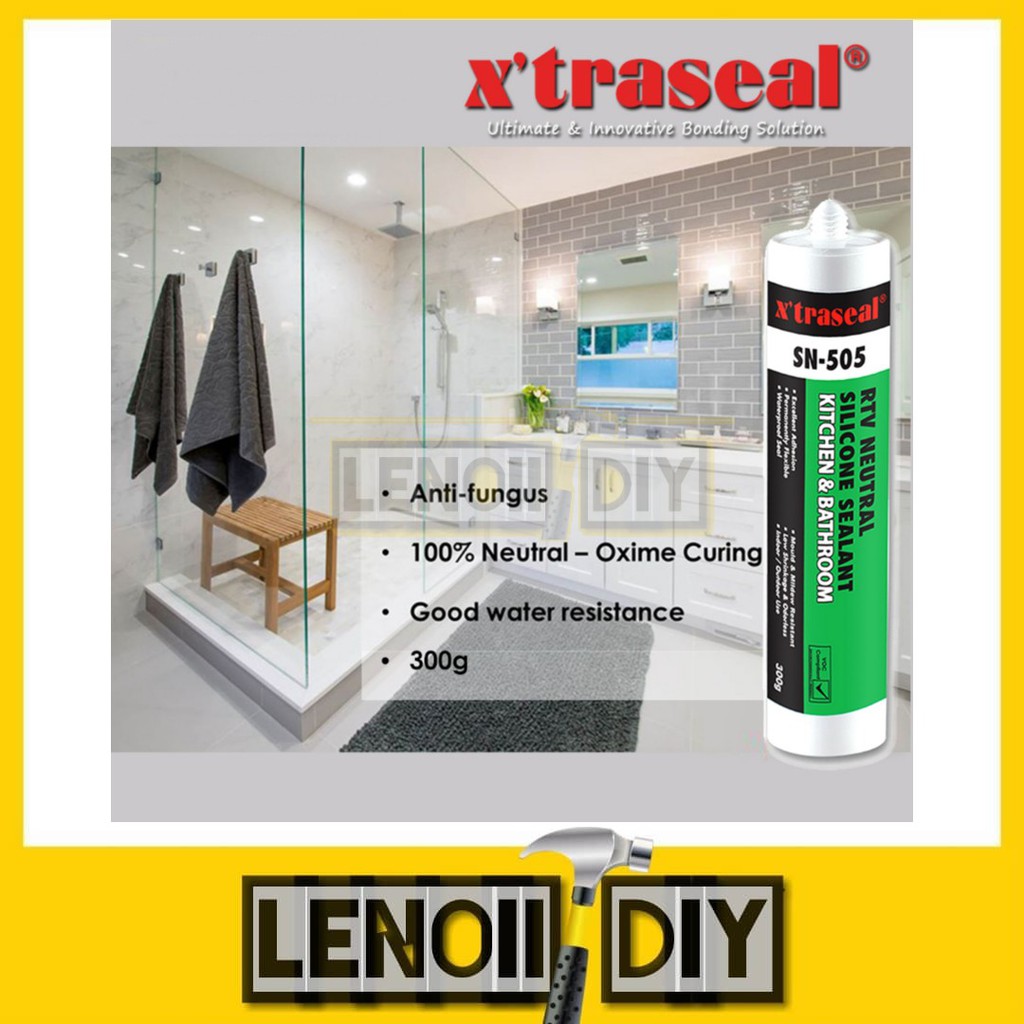 XTRASEAL® SN-505 Kitchen and Bathroom Neutral Silicone Sealant | Shopee ...