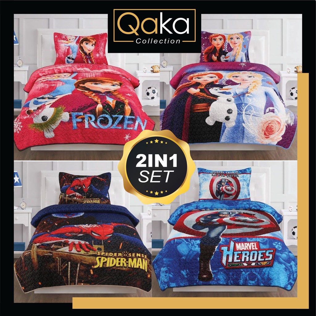 CADAR PATCHWORK CARTOON 3D SET (2IN1) CUTE KIDS BEDSHEET TEBAL | READY ...