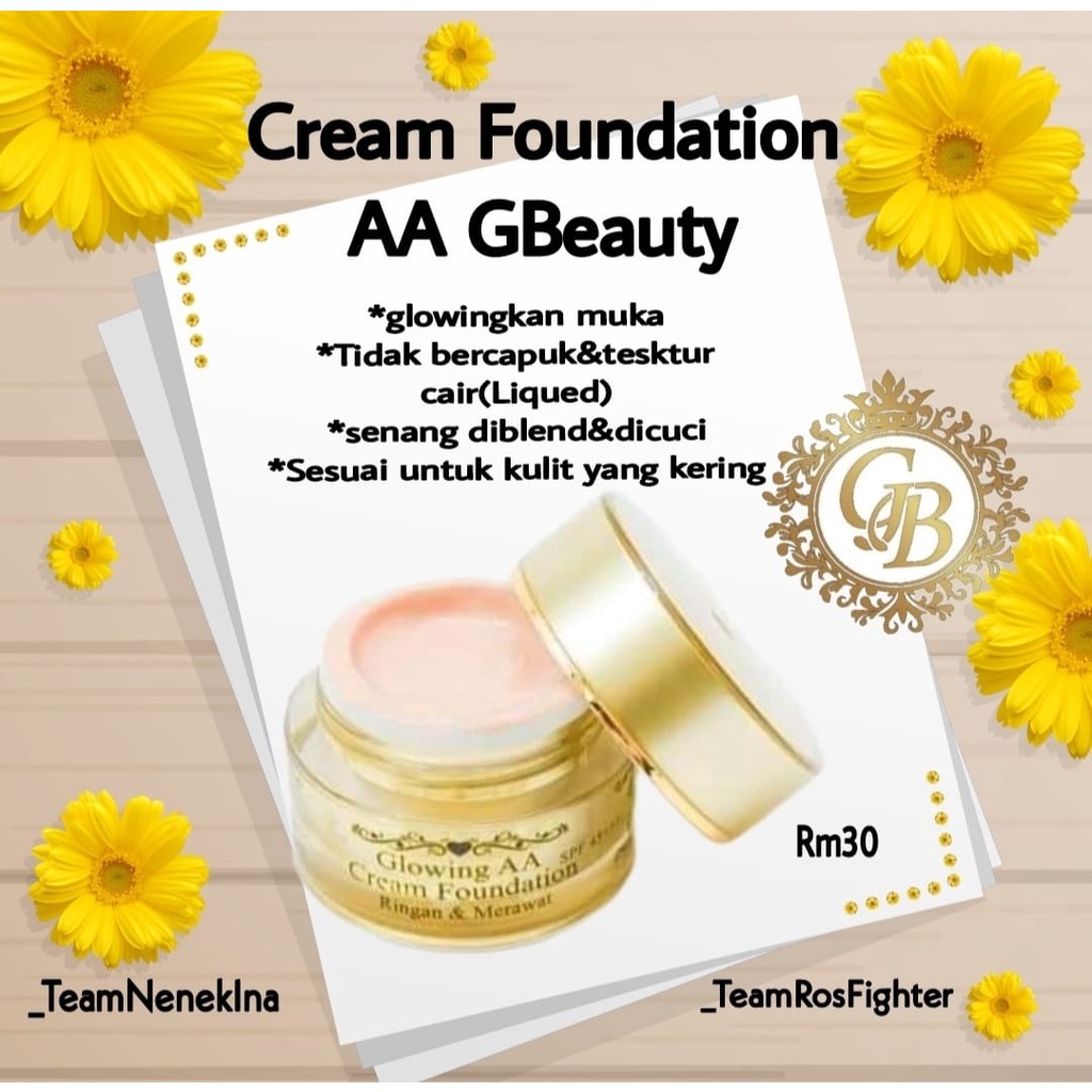 🔥🔥READY STOK + FREE GIFT🎁🎁Glowing AA Cream Foundation by GB Skincare ...
