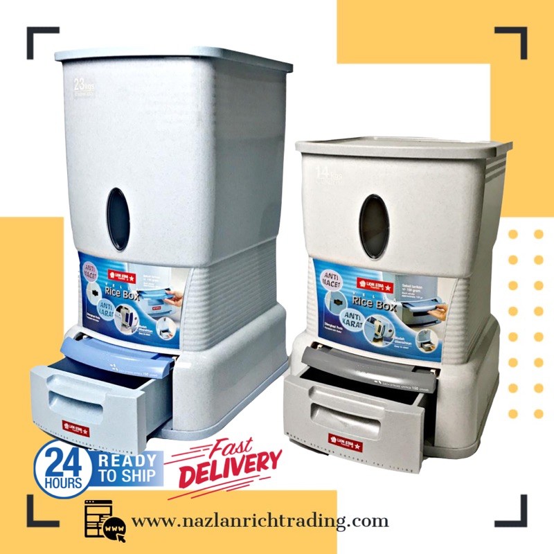 Vella Storage Rice Boxes 23KG & 14 KG | Shopee Malaysia