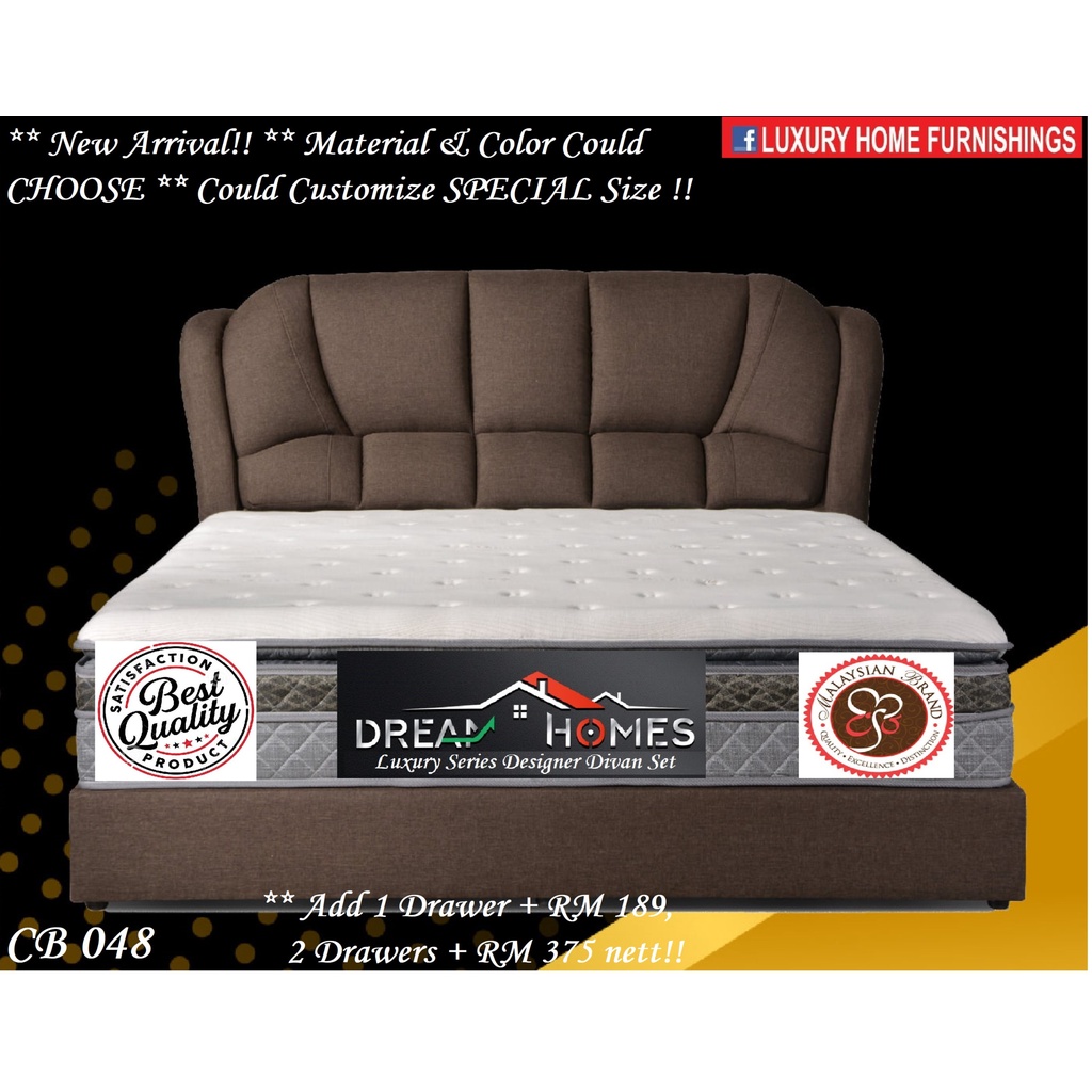 Turin 048, KING SIZE, Luxury SERIES Designer DIVAN SET, RM 3,789!! SAVE 35%!! ** NEW ARRIVAL ...