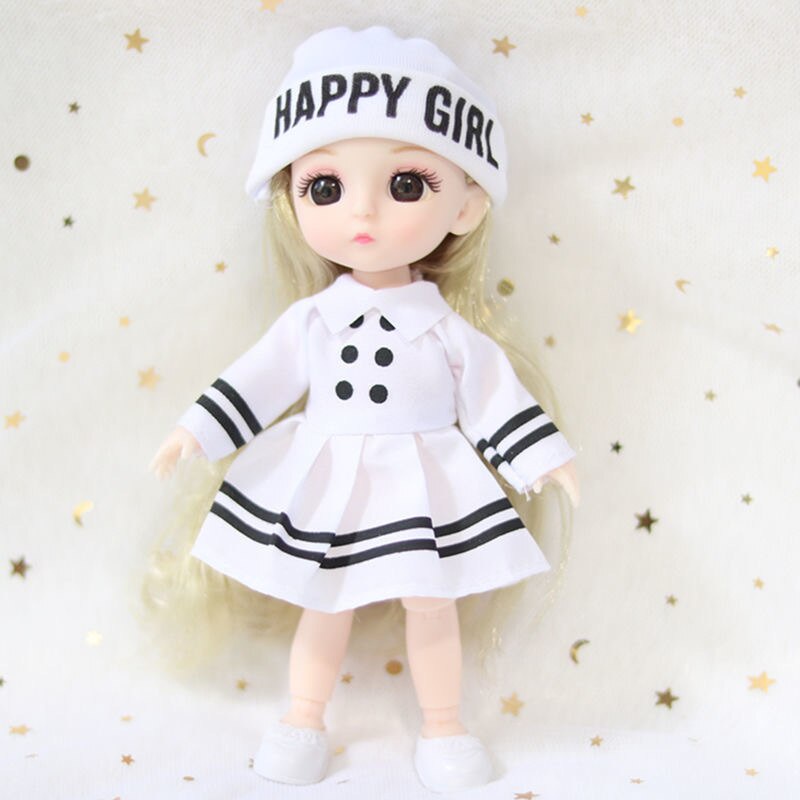 16cm Doll Set with Clothes 1/8 BJD Doll Child Toys Doll Costume Ob11 ...