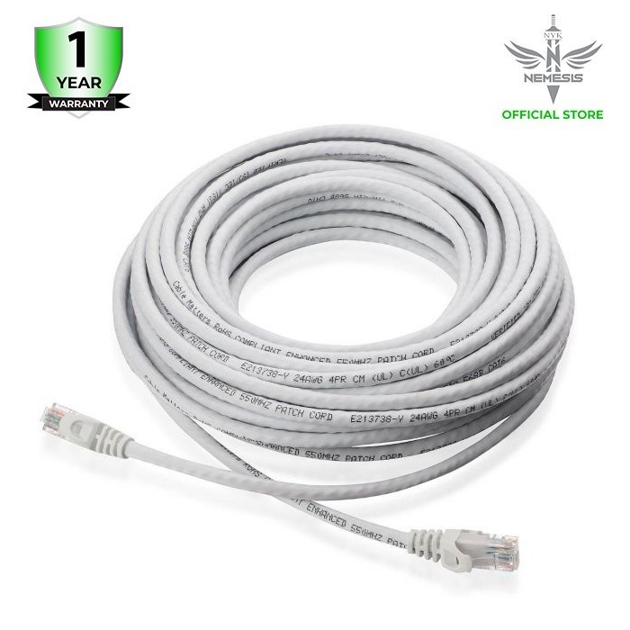 NYK UTP Cat 6 RJ45 LAN Cable 50 Meters Long | Shopee Malaysia