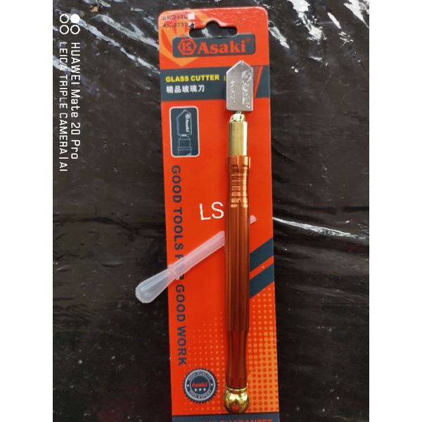 ORIGINAL ASAKI / NATORO / BOHLE GLASS CUTTER pemotong cermin cutter ...