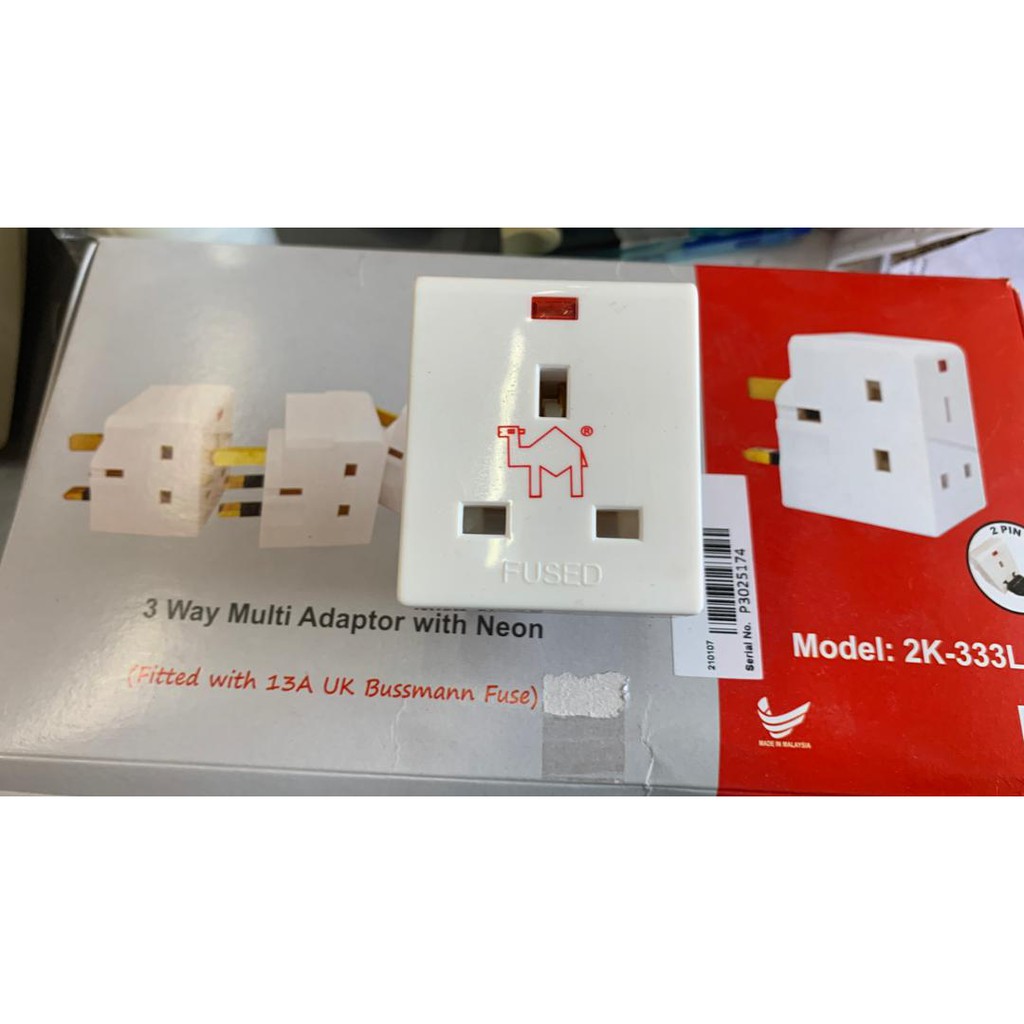 SELAMAT 2K-333L (3 WAY MULTI ADAPTOR) WITH NEON | Shopee Malaysia