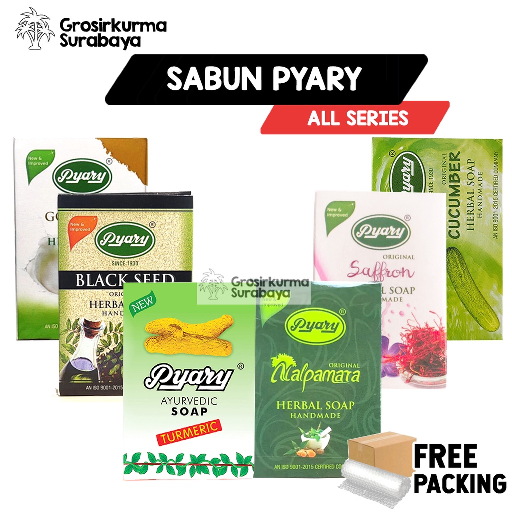 ORIGINAL PYARY SOAP Series Turmeric Nalpamara Saffron Ayurvedic Black ...