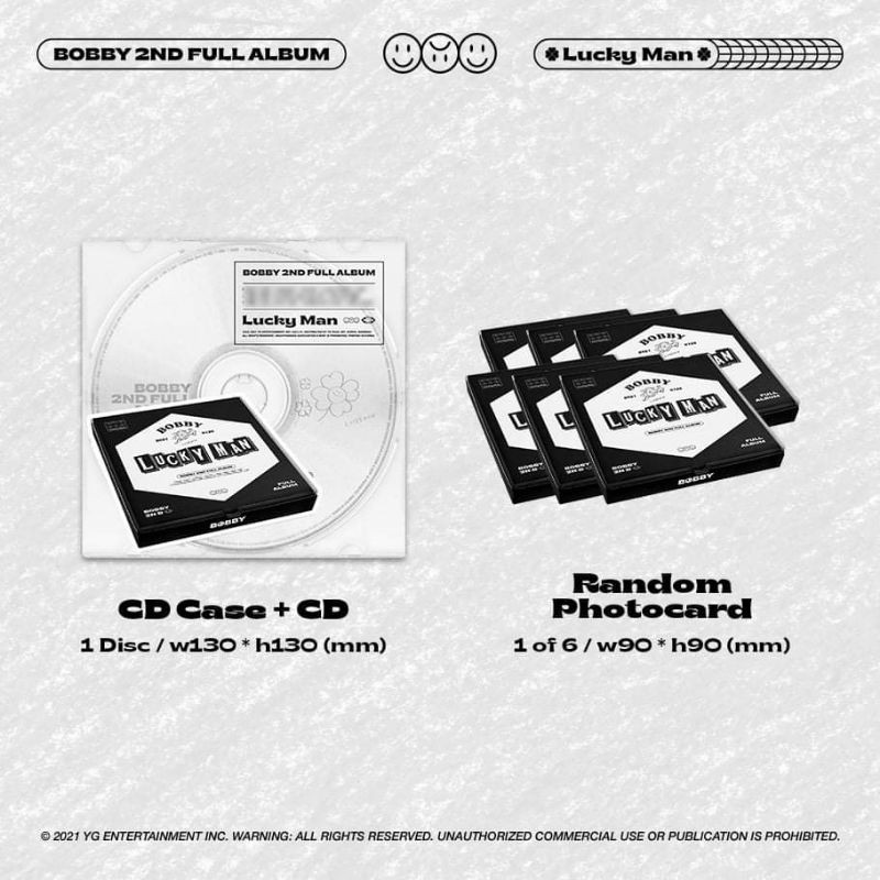 iKON : BOBBY - 2nd FULL ALBUM (LUCKY MAN) (PRE-ORDER: SEALED) | Shopee ...