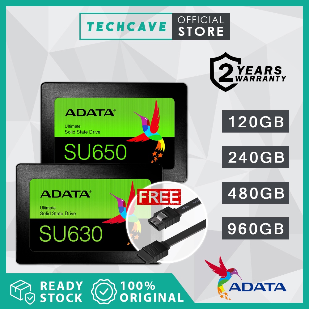 (Ready Stock) ADATA SU630 SU650 SSD 120GB / 240 GB / 480GB / 960GB ...