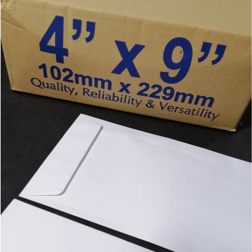 【1BOX=250PCS/500PCS ! ! !】LION FILE WHITE ENVELOPE 4X9 / 6 3/8x4.5 / 4 ...