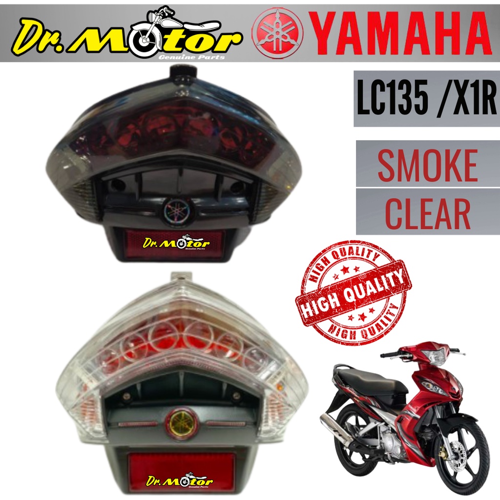 YAMAHA X1R LC 135 V1 LC135 Tail Lamp Lampu Belakang Clear Tinted Smoke ...