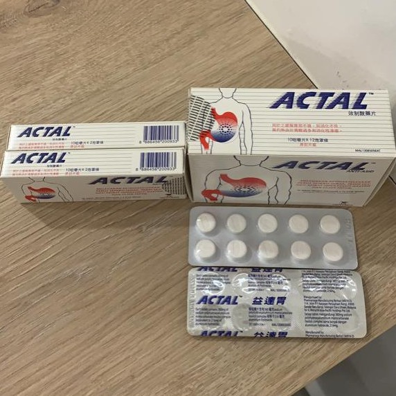 Actal Antacid Tablets (Relief of stomach discomfort) | Shopee Malaysia
