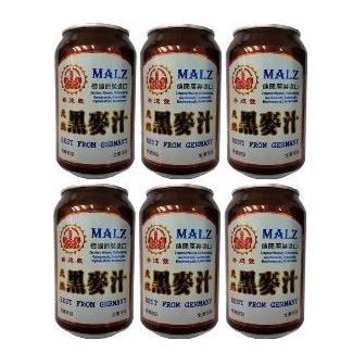 NATURAL BLACK MALZ DRINK (BREWED IN GERMANY - NO ALCOHOL) 330ML X 6 ...
