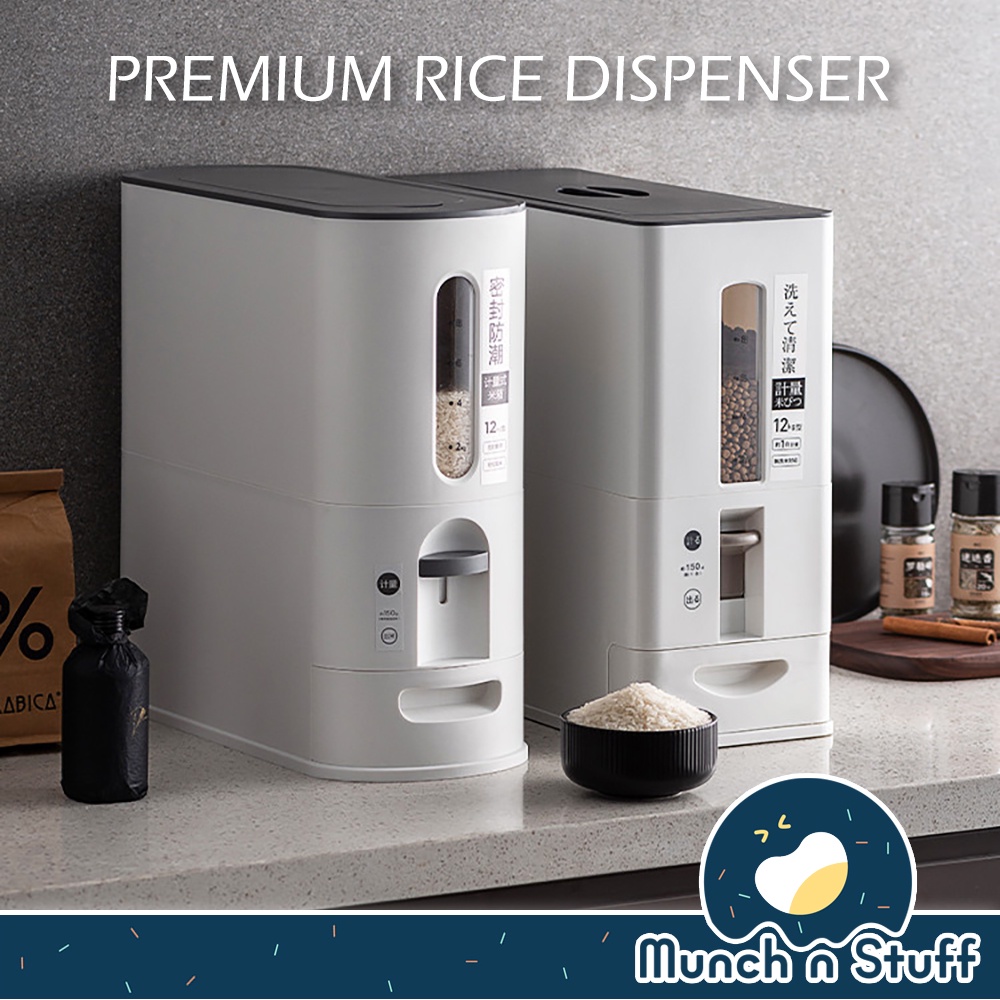 Premium Rice Dispenser (6kg/12kg - Japanese Style) 米桶 | Shopee Malaysia