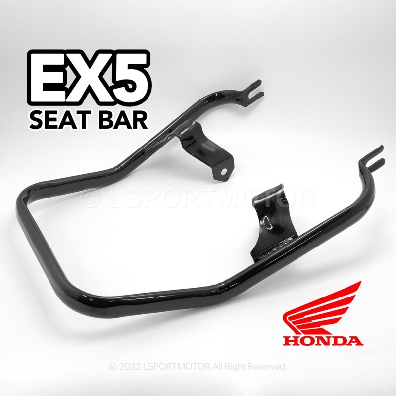 READY STOCK 🔥 HONDA EX5 L-BAR SPOILER REAR SEAT HANDLE BAR (BLACK) OEM EX5 HIGHPOWER DREAM ...