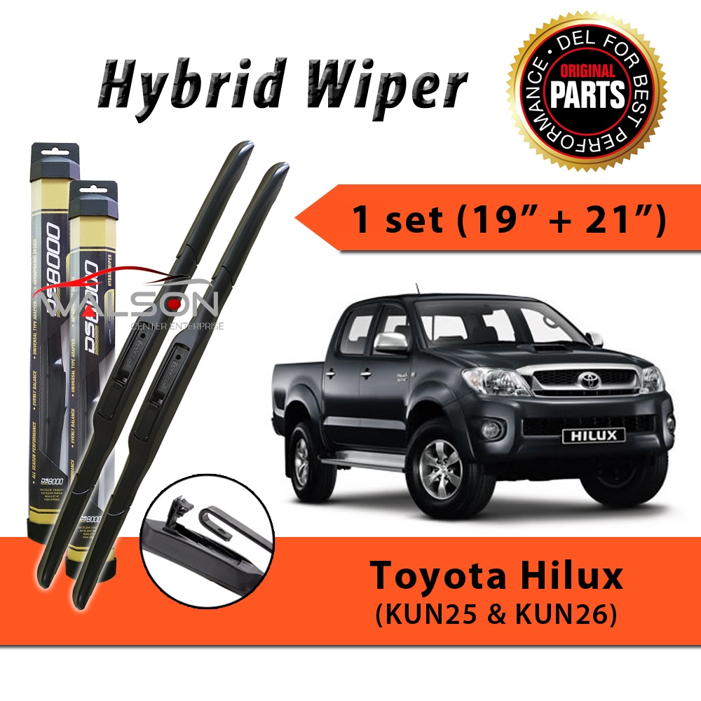 Hybrid Wiper Toyota Hilux KUN25 KUN26 19"+21" (1set) | Shopee Malaysia