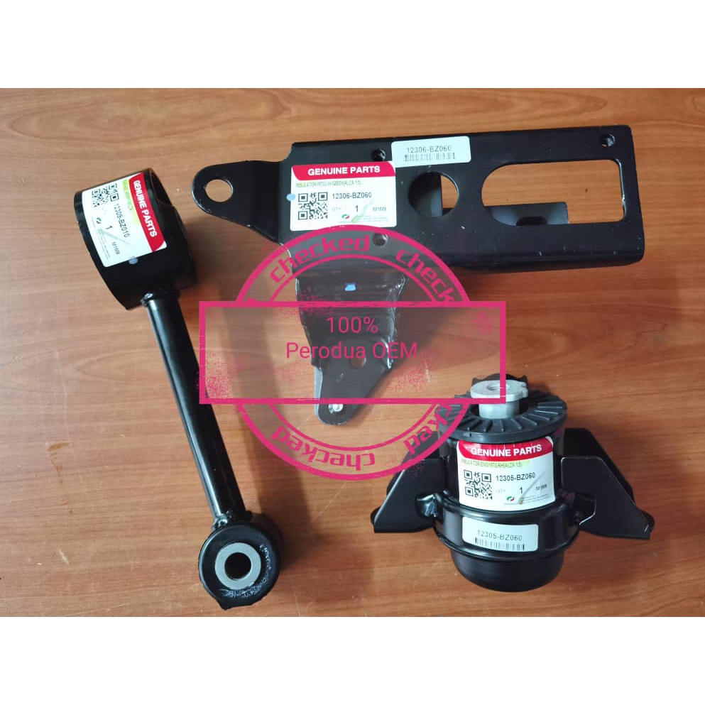 ENGINE MOUNTING SET (AUTO) - OE LOCAL - MYVI 1.3 1.5 2005-2017yr / ALZA ...