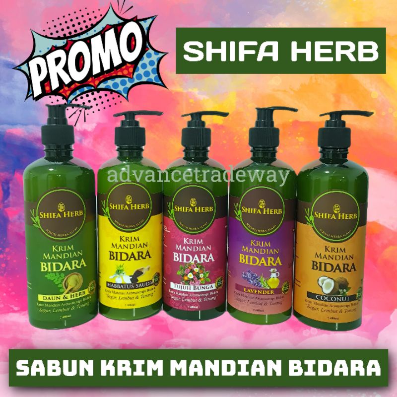 [SHIFA HERBS] SABUN KRIM MANDIAN BIDARA 480ml DAN SEMBURAN TERAPI ...