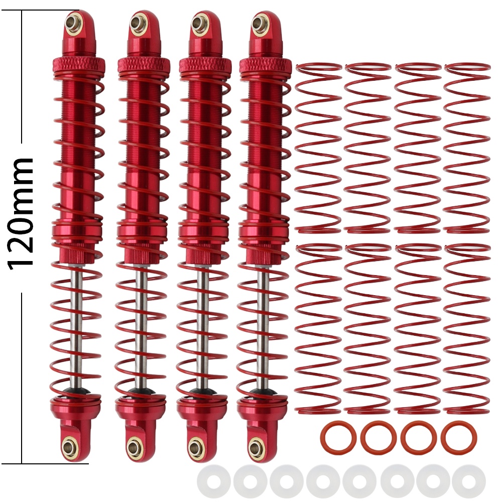 BOYRC 4PCS RC Crawler Oil Adjustable Metal Shocks 70mm 80mm 90mm 100mm ...