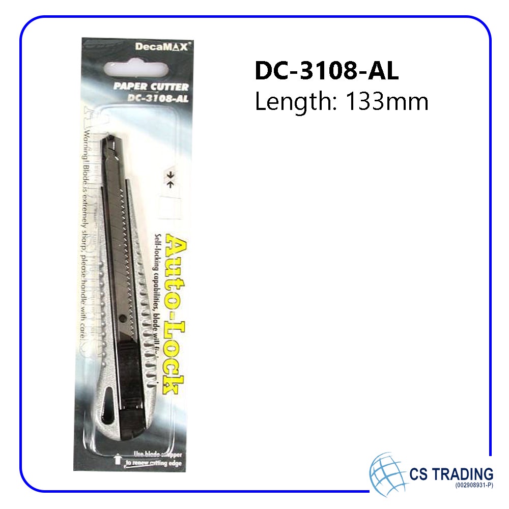 Decamax Heavy Duty Stainless Steel Paper Cutter Utility Knife ...