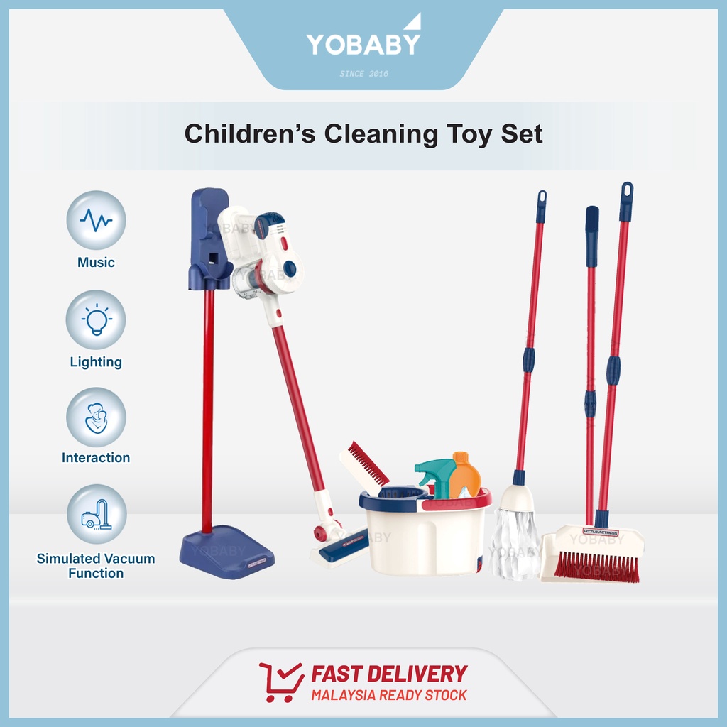 【CLEARANCE】Children's Cleaning Toy Series Wireless Vacuum Toy Set / 7 ...