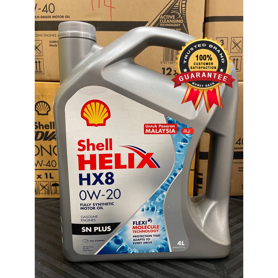 Shell Helix HX8 0W-20 Fully Synthetic Engine Oil (4L) | Shopee Malaysia