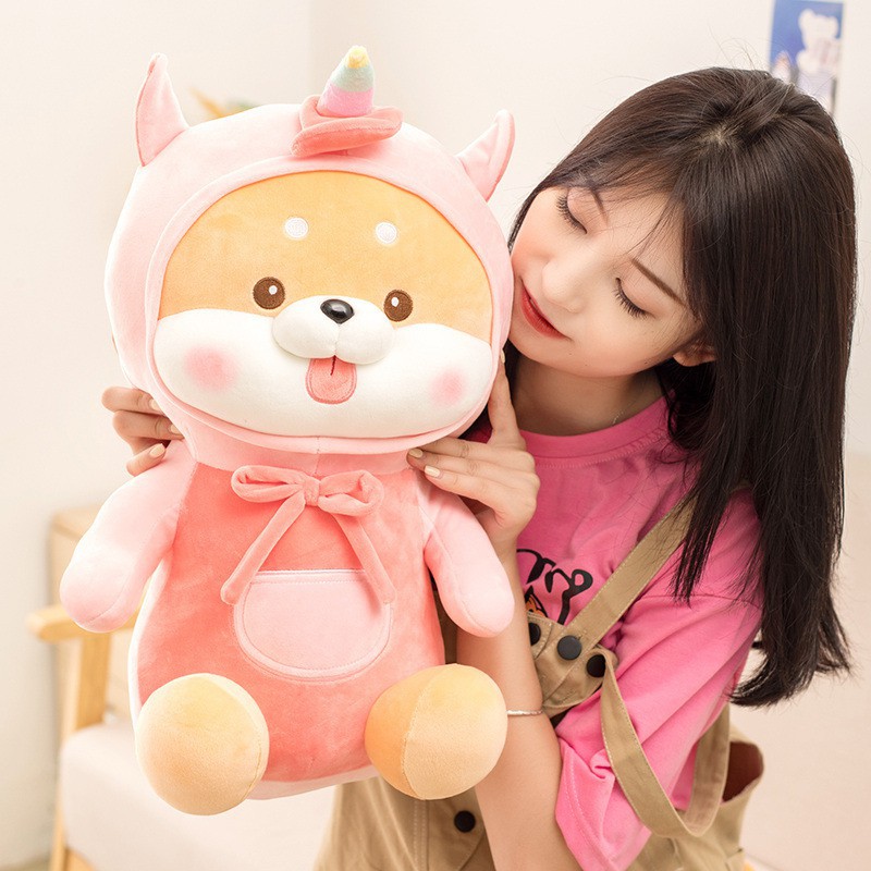 Shiba dog cosplay unicorn teddy bear size 40-50-60cm Buenoo store ...