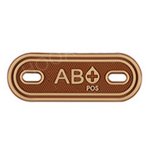 NO VELCRO PVC Blood Type group tag A+ B+ AB+ O+ Positive Patch Badges A ...