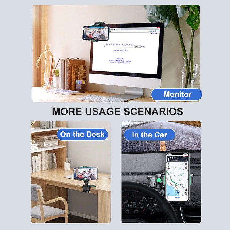 Multi Rotating Car Phone Holder Dashboard Phone Holder Multi Function Phone Holder Bracket ...