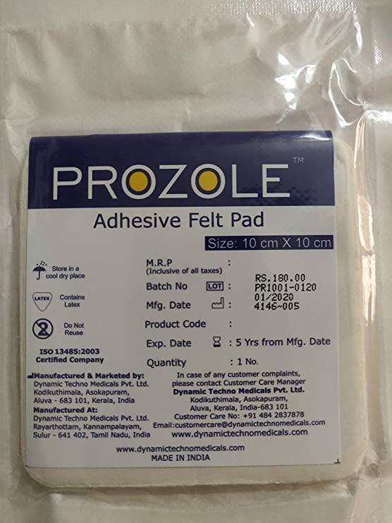 Prozole Adhesive Felt Pad 10cm x10cm(1pc) | Shopee Malaysia