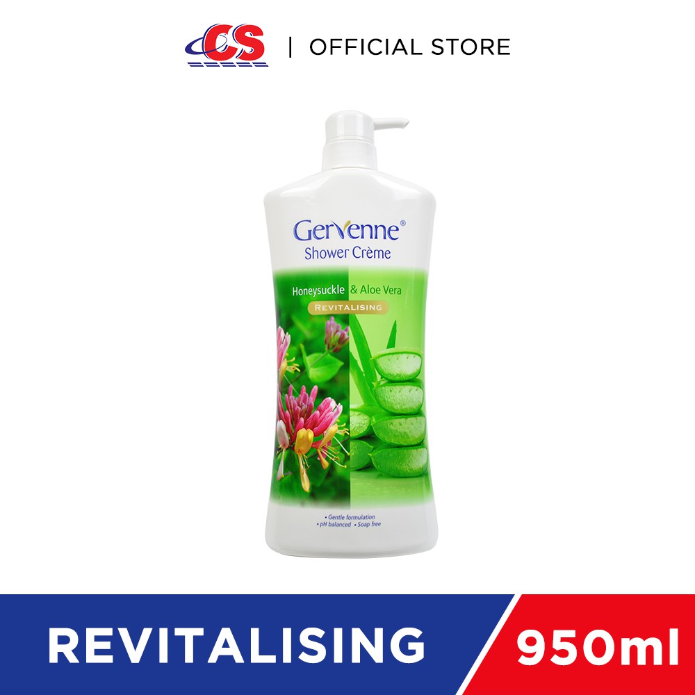 GERVENNE Shower Crème Honeysuckle And Aloe Vera Revitalising 950ml ...