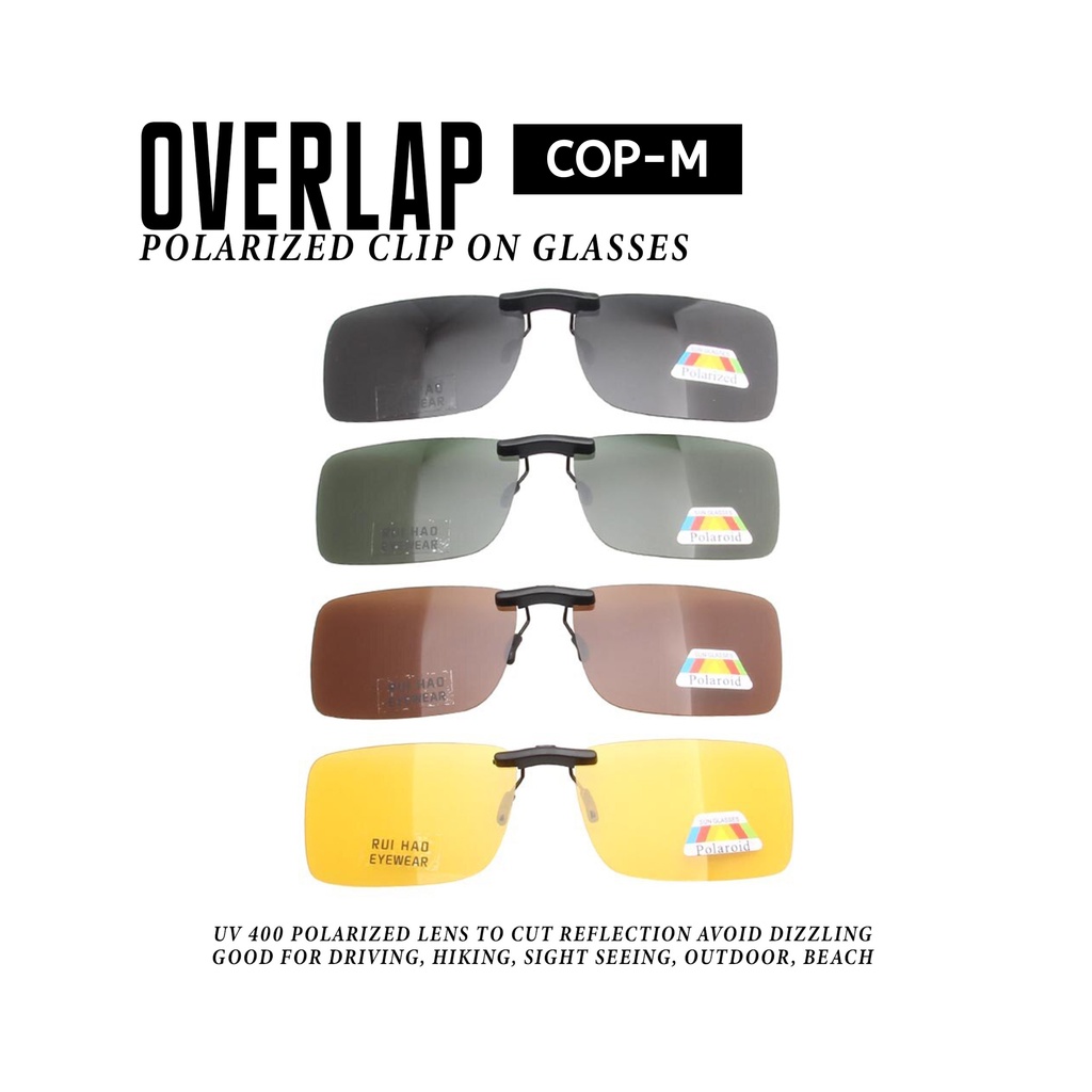 Polarized Clip-On Day Night Vision Flip-Up Lens Driving Glasses ...