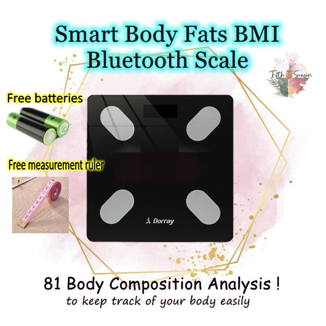 Dorray 81-In-1 Bluetooth Digital Weighing Scale 81合1多锐智能蓝牙体脂秤 | Shopee ...