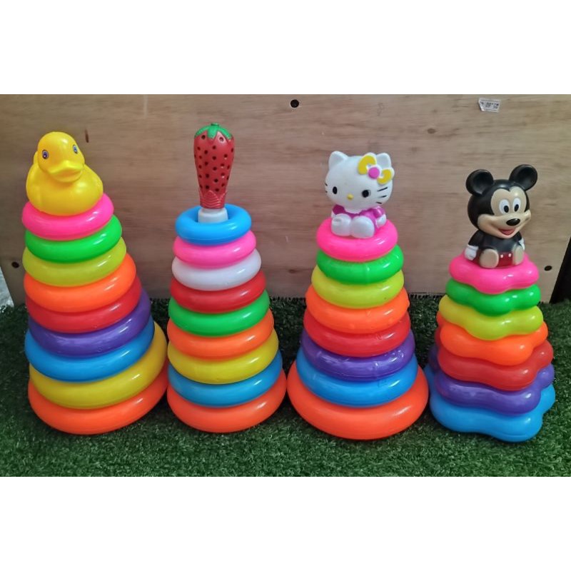 🚚POS 24 JAM🚚 MAINAN GEGELUNG/STACKER/CIRCLE RING BALING GELUNG MICKEY ...