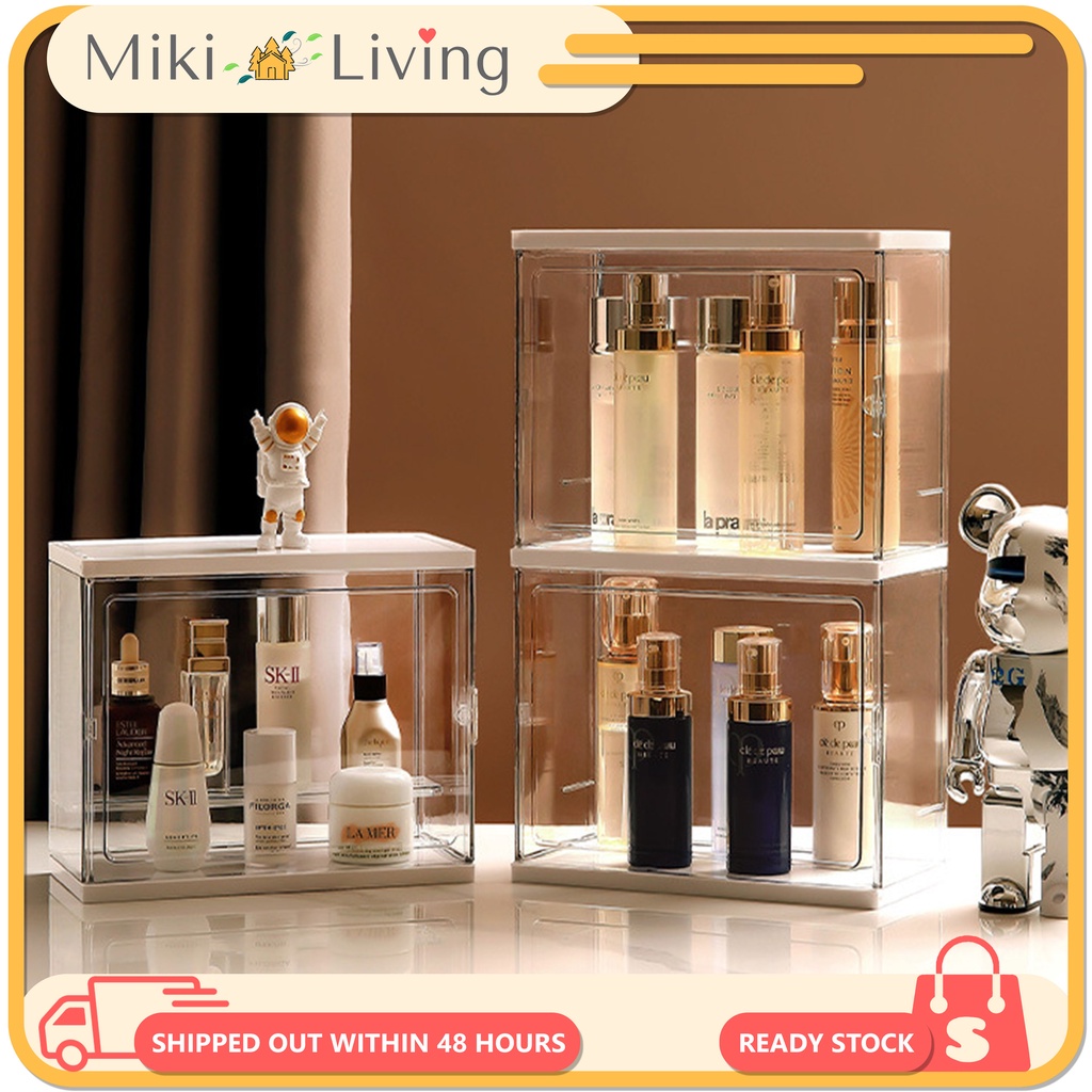 Stackable Perfume Organizer Box / Transparent Dust Proof Cosmetic ...