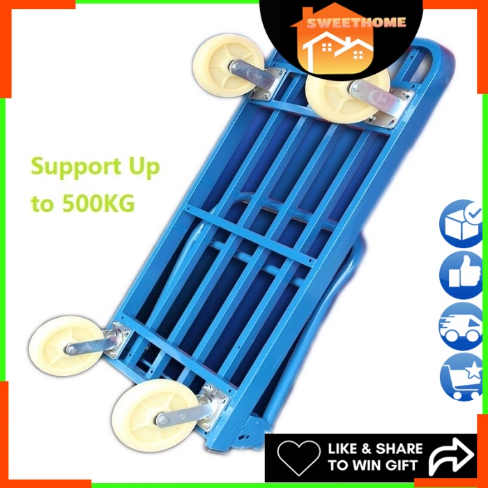 500KG Heavy Duty Strong Loading Trolley Troli Barang Extra Large ...