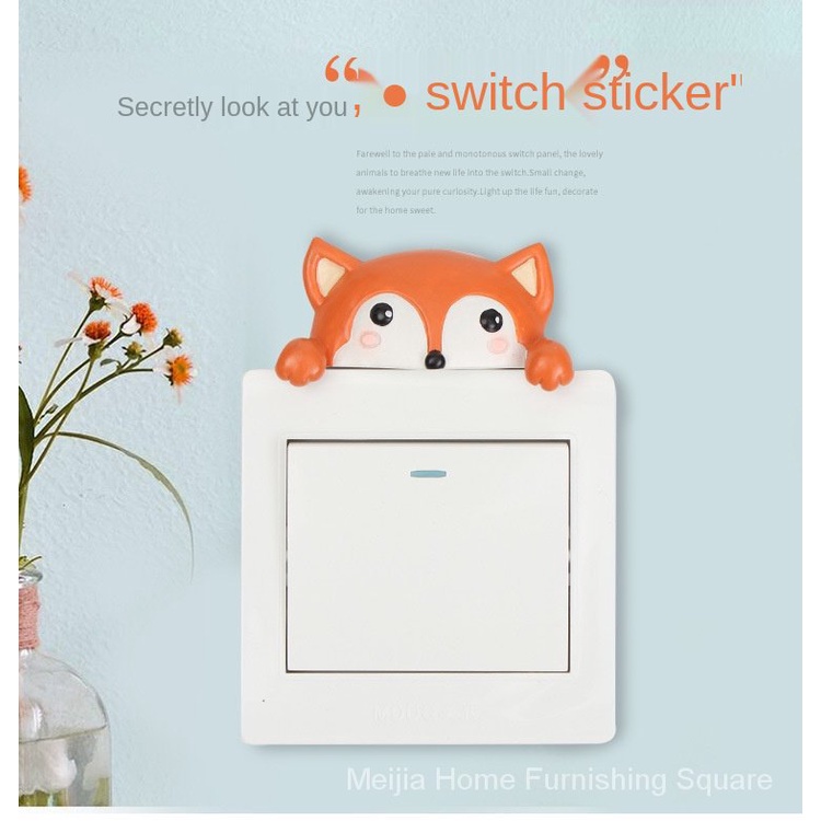 Stereo Switch Sticker 3DSwitch Stickers Wall Stickers Wall Socket ...