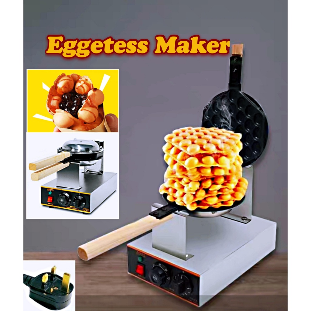 Ready Stock Electric Eggettes Waffle Maker Egg Bubble Waffle Maker ...