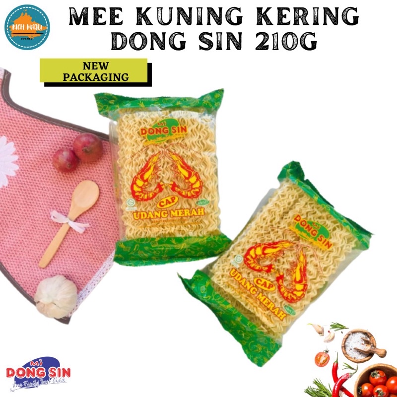 MEE KUNING KERING CAP UDANG MERAH SEDAP 210G DONG SIN MURAH TAWAU SABAH | Shopee Malaysia